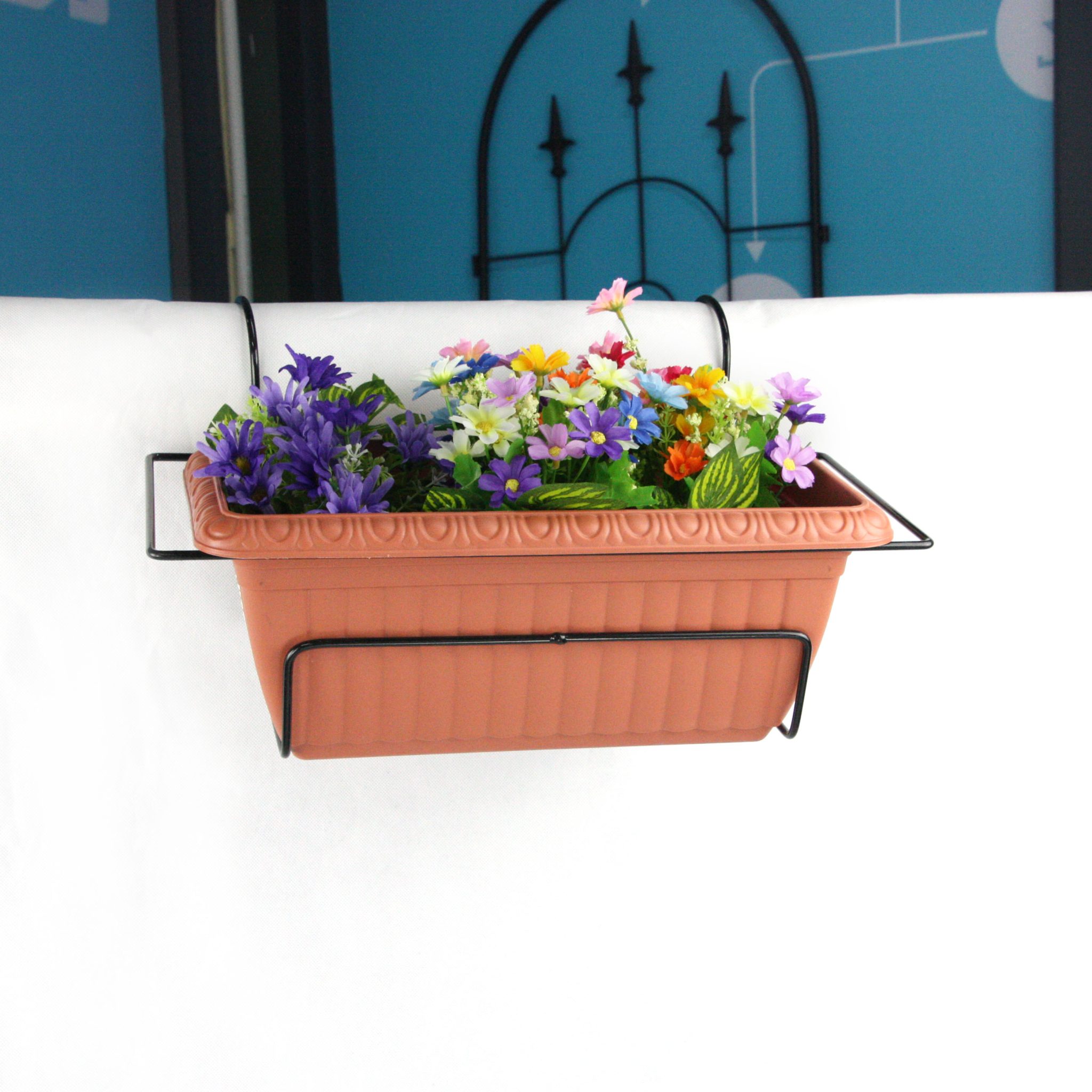 Black Metal Flower Box Holder - Youlite Metal Products